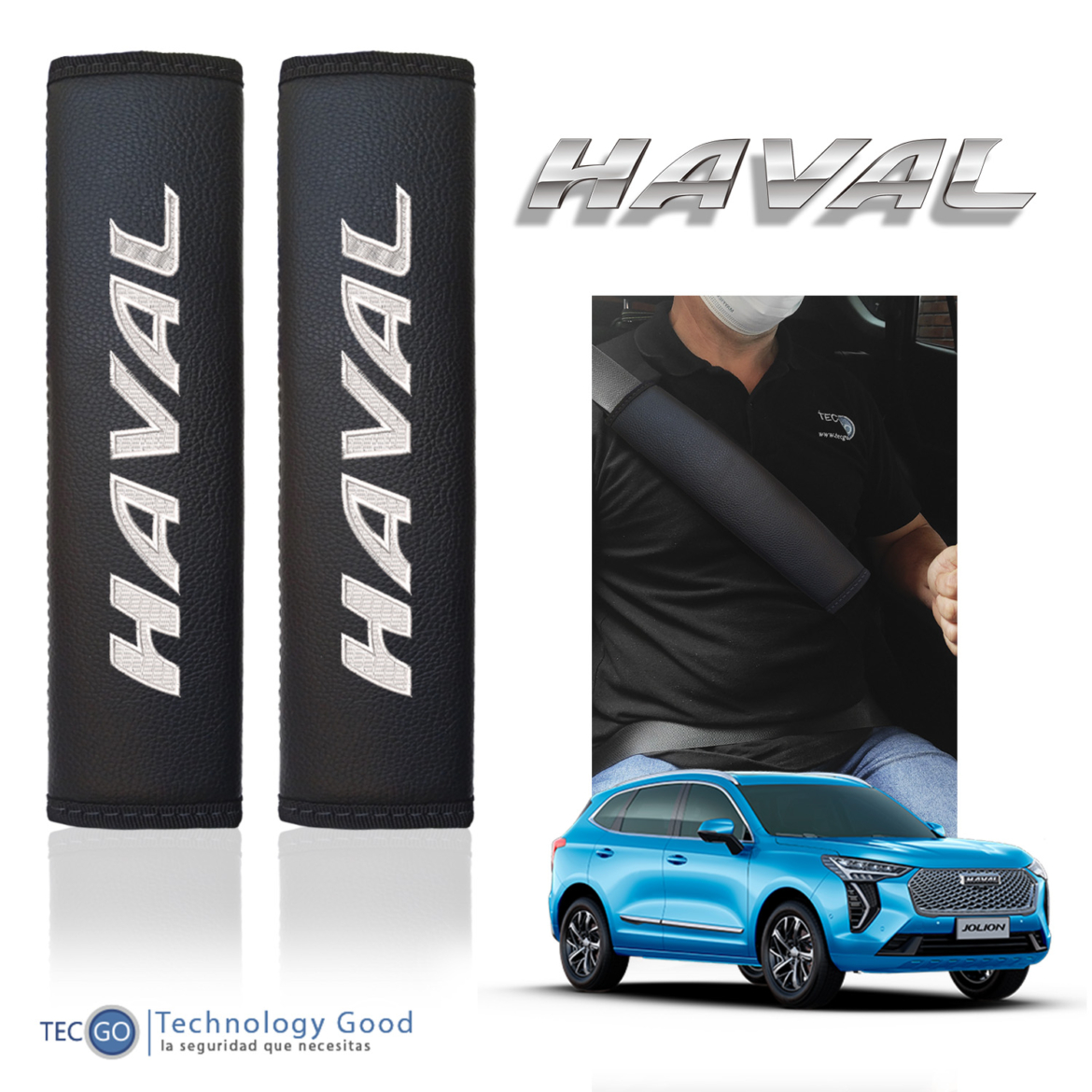 PROTECTOR DE CINTURÓN DE SEGURIDAD TIPO HAVAL – TECGO AUTO ACCESORIOS