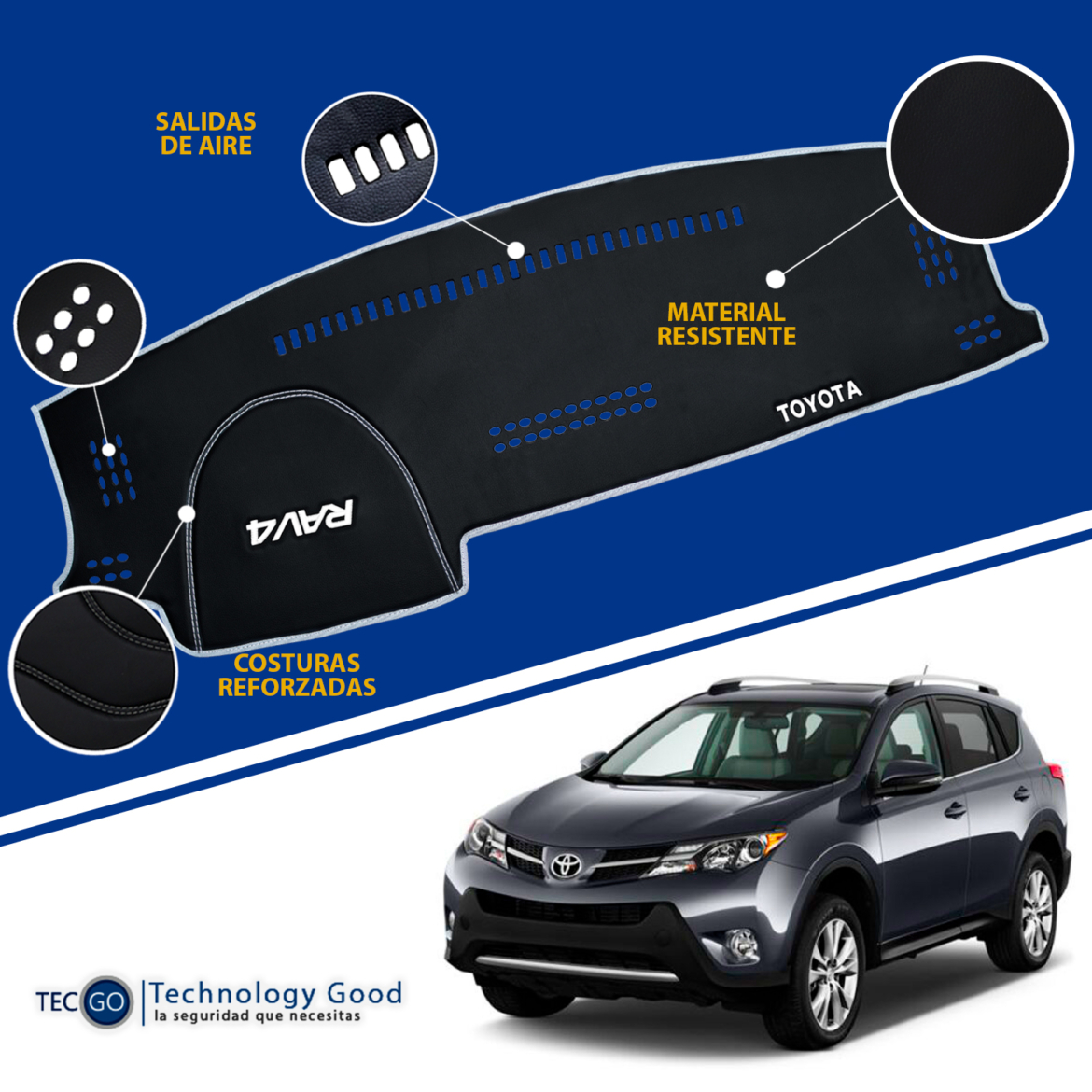 PROTECTOR TABLERO TIPO TOYOTA RAV4 – 2013 – TECGO AUTO ACCESORIOS