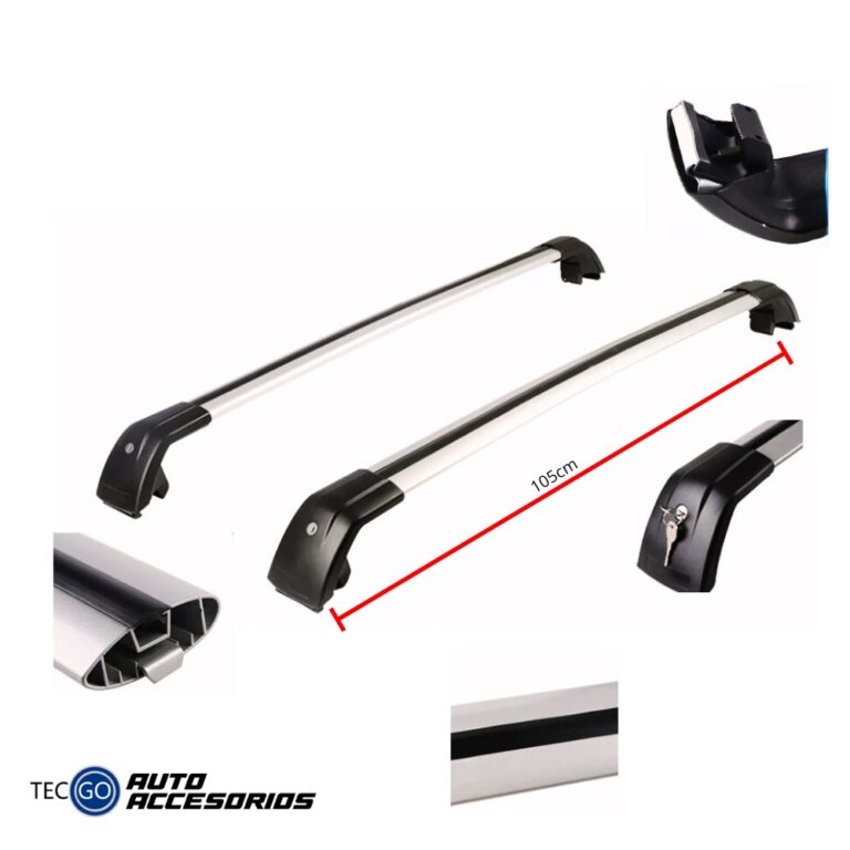 BARRA DE TECHO ENGANCHABLE PORTAEQUIPAJE GRIS – TECGO AUTO ACCESORIOS
